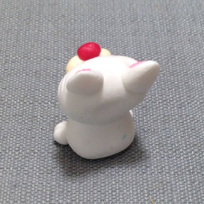 Miniature Funny Cat Kitty Baby White Pink Clay Polymer Cute - Etsy