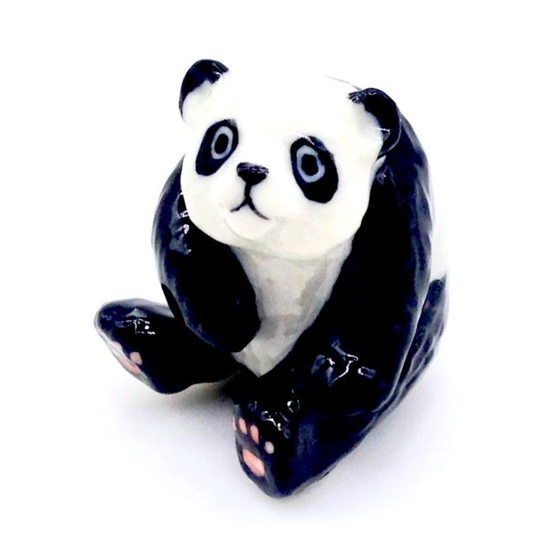 Miniature Panda Figurines - Etsy