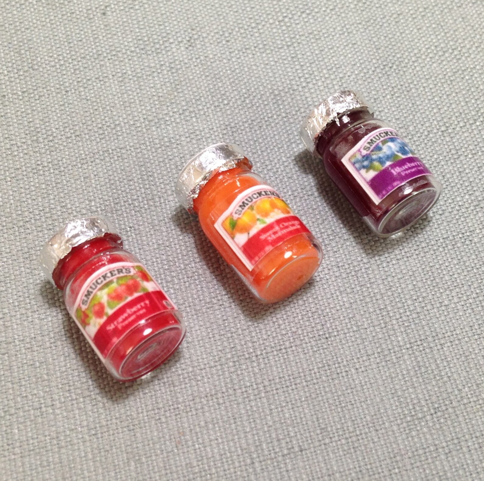 3 Miniature Dollhouse Fruits Jam Fruit Marmalade Orange | Etsy