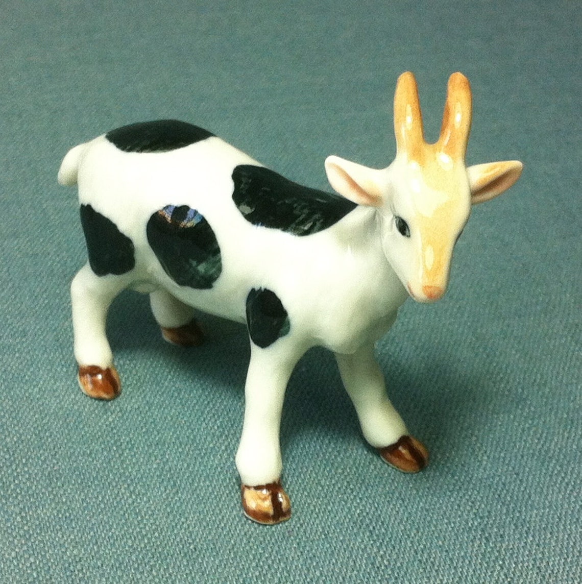 Miniature Ceramic Goat Funny Farm Animal Cute Little Tiny | Etsy