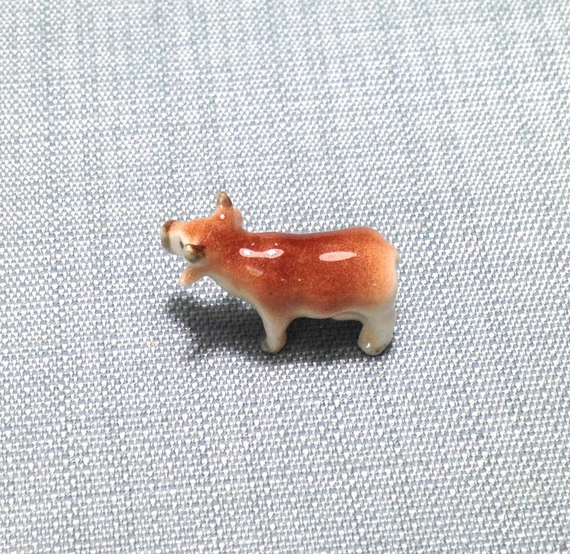 Miniature Ceramic Cow Mini Farm Animal Cute Little Tiny Small | Etsy