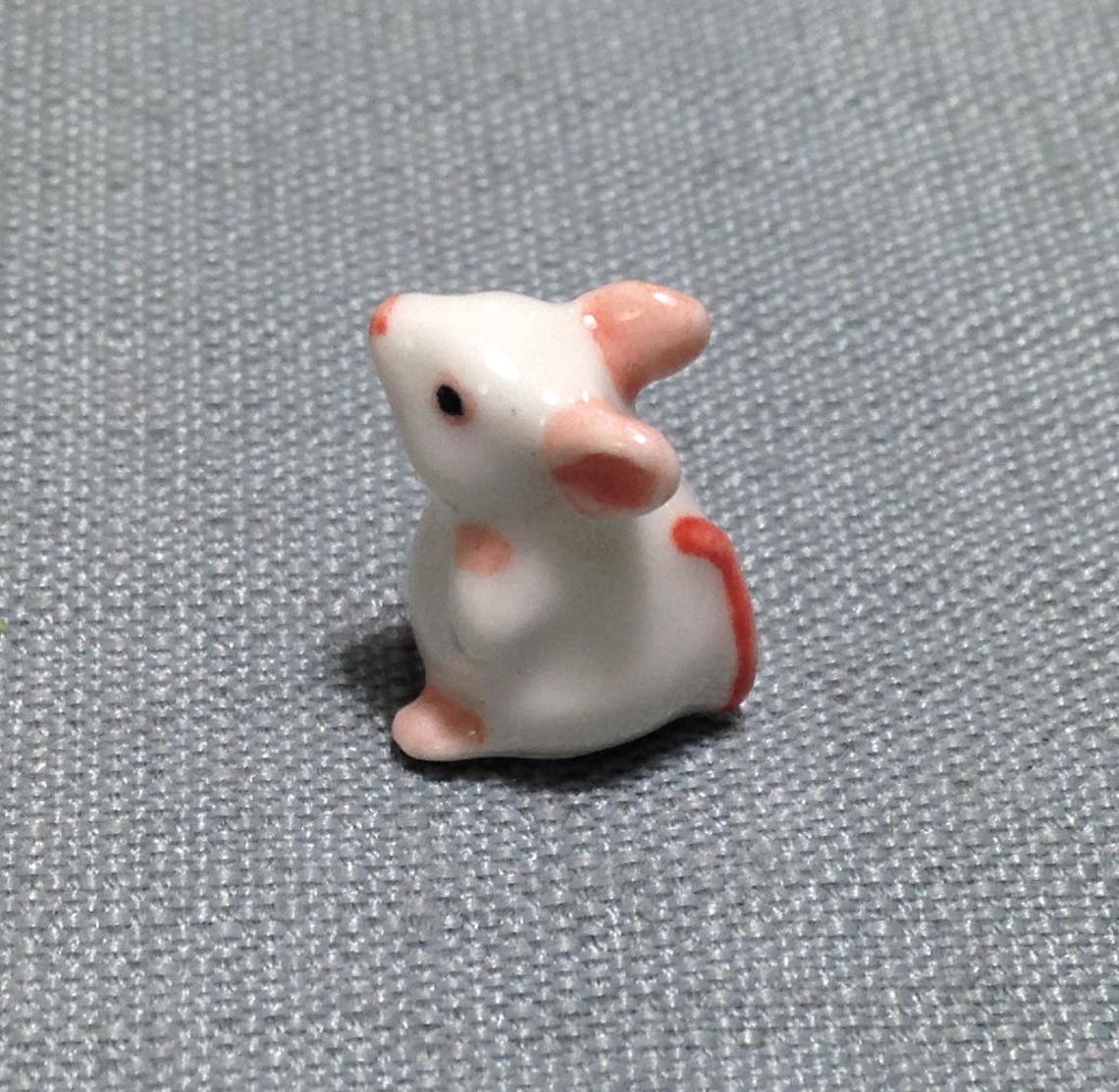 Miniature Ceramic Rat Mouse Standing Animal Cute Little Small | Etsy