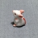 Miniature Ceramic Rat Mouse Standing Animal Cute Little Small White ...