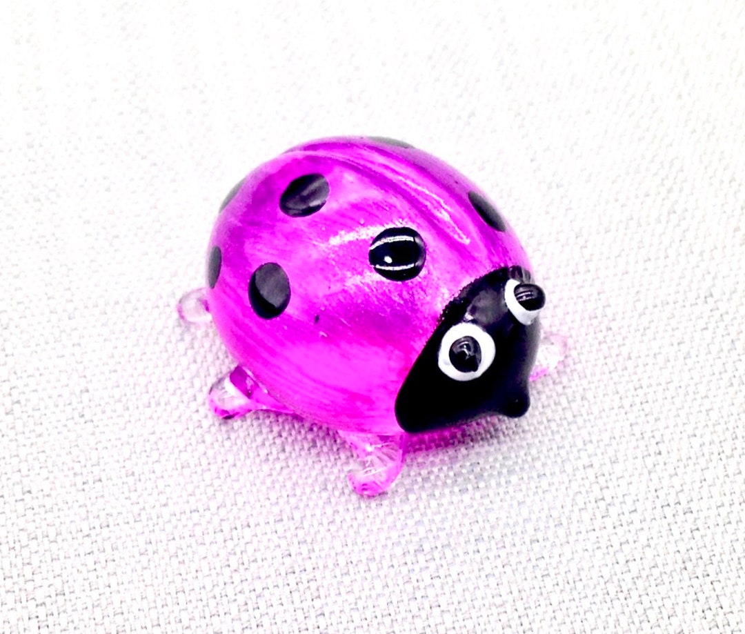 Hand Blown Glass Funny Ladybug Ladybird Insect Animal Cute - Etsy
