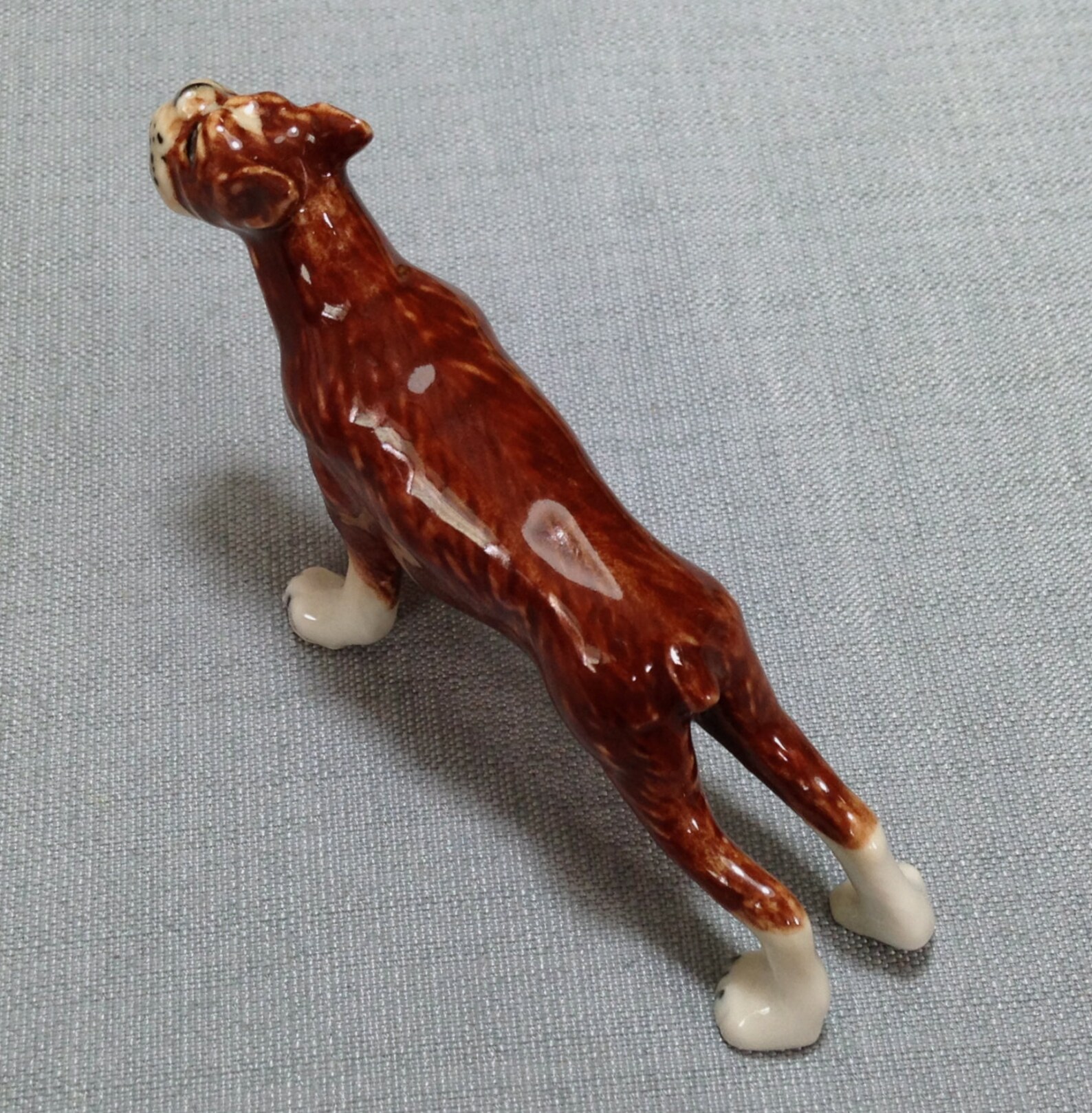 Miniature Ceramic American Boxer USA Dog Animal Cute Little | Etsy