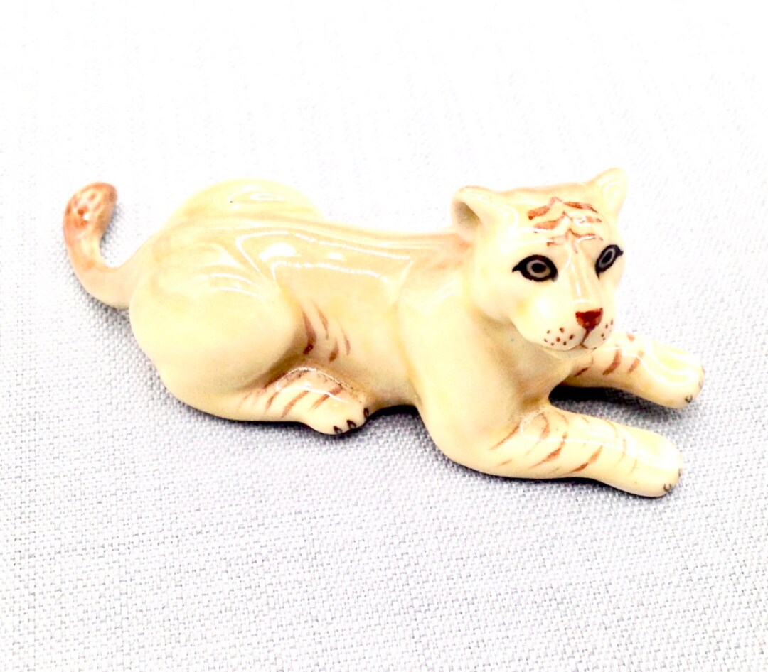 Miniature Ceramic Lion Female Lioness Animal Cute Little Tiny - Etsy