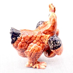 Miniature Ceramic Hen Chicken Playing Guitar Music Animal Cute - Etsy