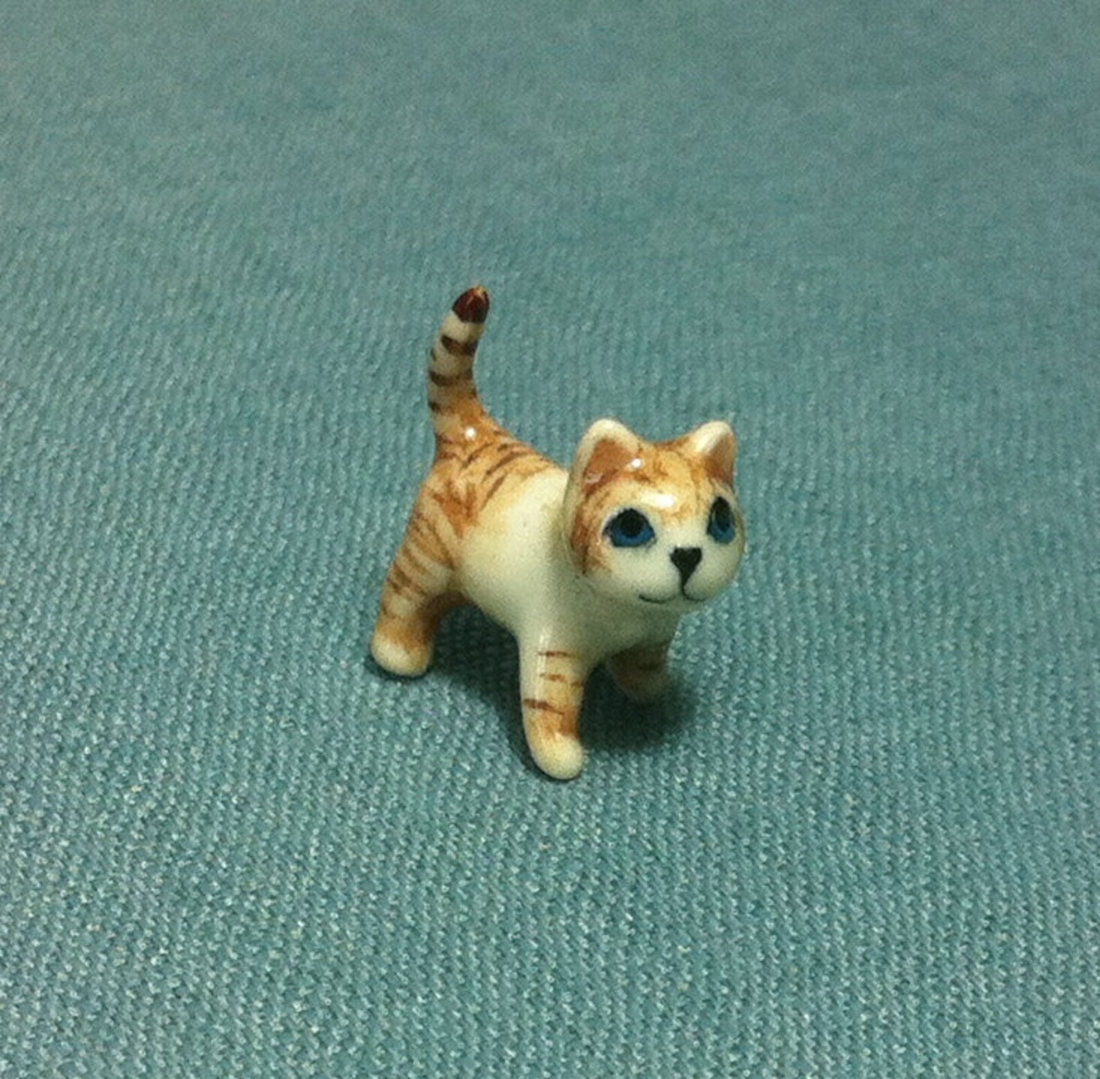 Miniature Ceramic Cat Kitty Baby Mini Animal Cute Little Tiny | Etsy
