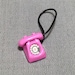 Miniature Dollhouse Pink Telephone Modern Phone Accessory Metal Supply ...