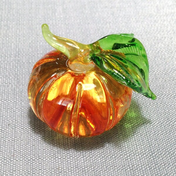 Mini Glass Pumpkin - Etsy