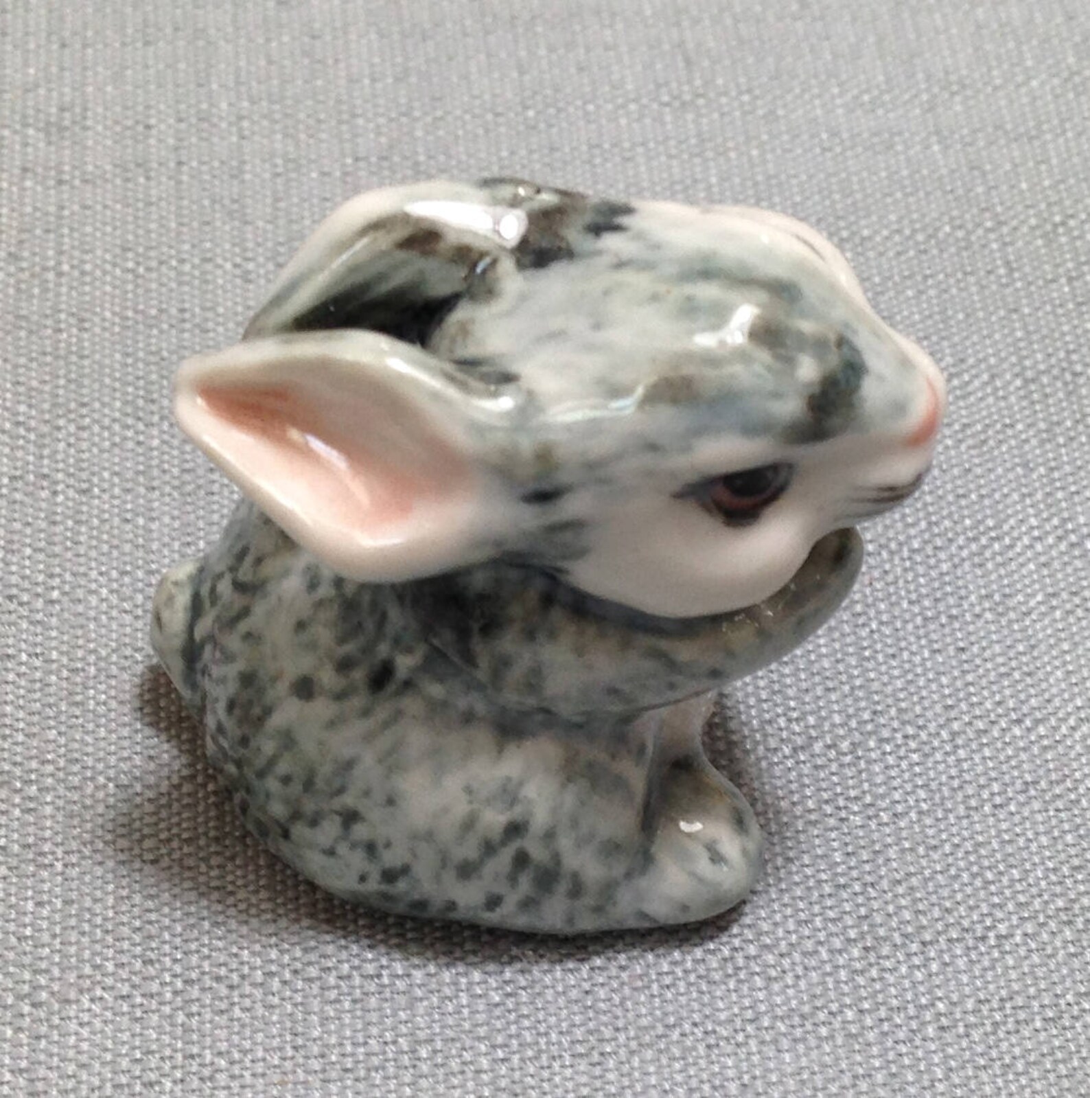 Miniature Ceramic Rabbit Bunny Animal Cute Little Funny Small - Etsy