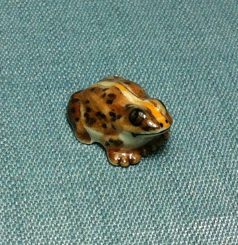 Miniature Ceramic Frog Toad Mini Baby Reptile Animal Cute | Etsy