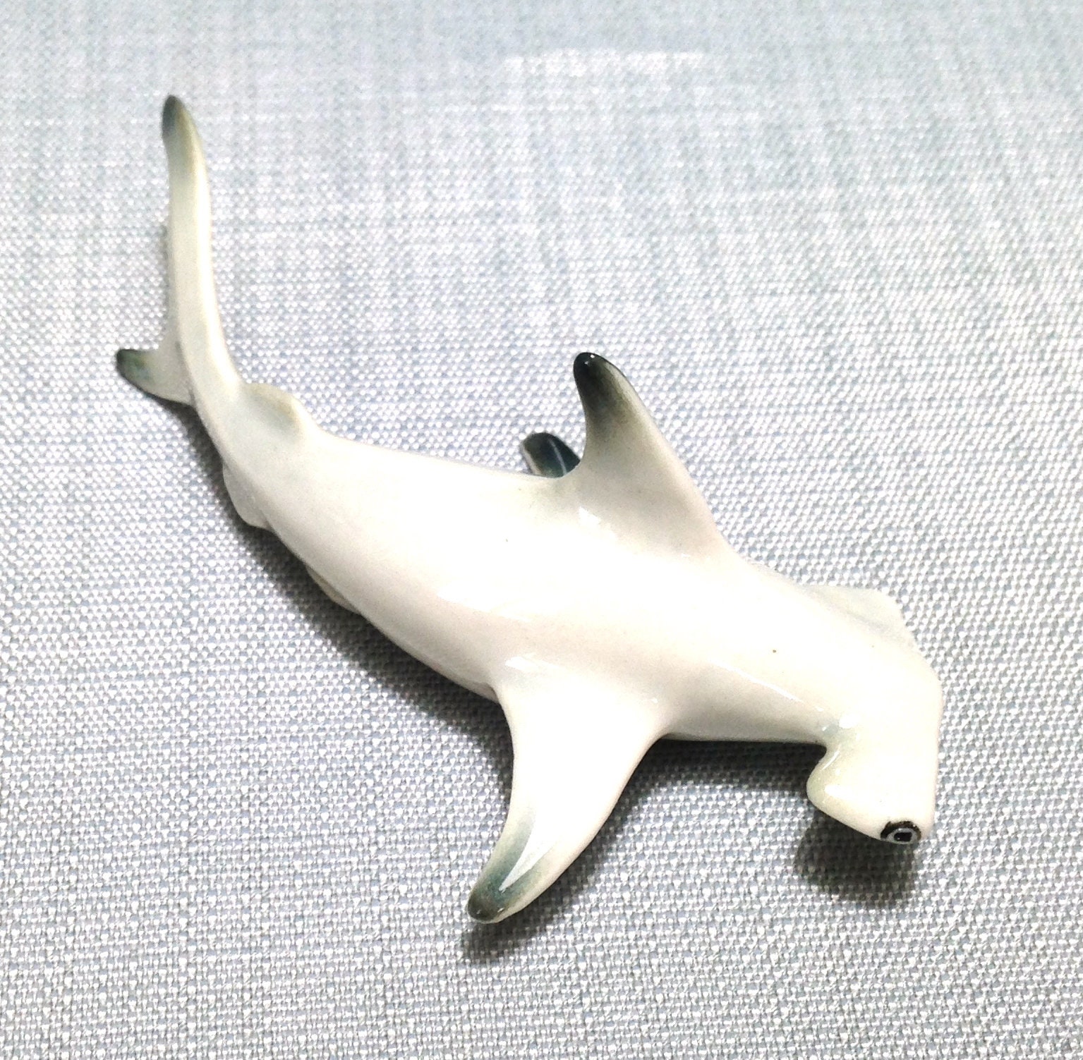 Miniature Ceramic Hammerhead Shark Fish Sea Animal Cute Little | Etsy