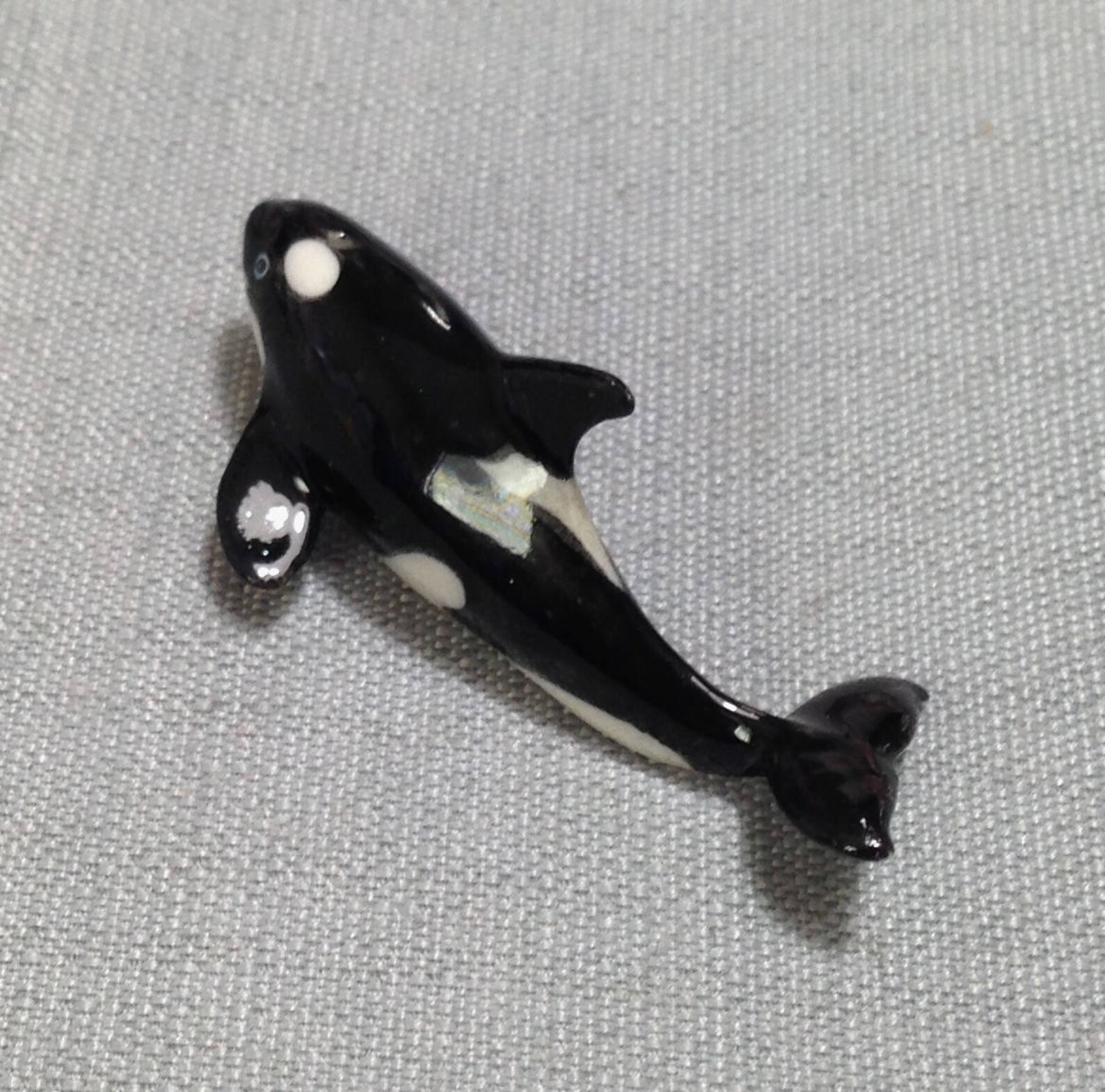 Miniature Ceramic Killer Whale Orca Fish Baby Animal Cute - Etsy