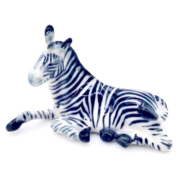 Ceramic Zebra Figurine - Etsy