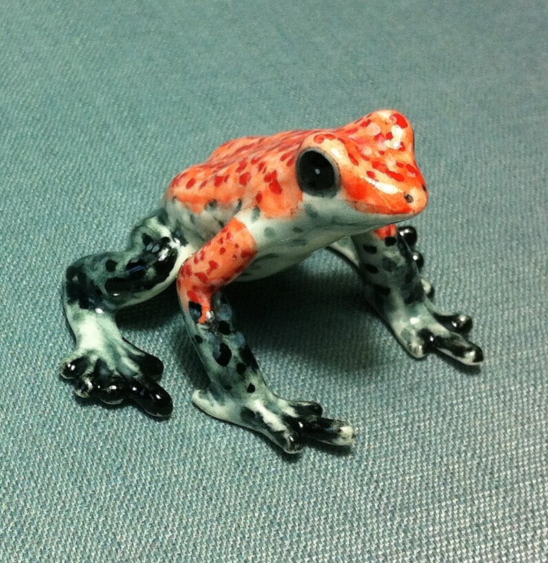 Miniature Ceramic Funny Frog Toad Sitting Animal Reptile Cute - Etsy