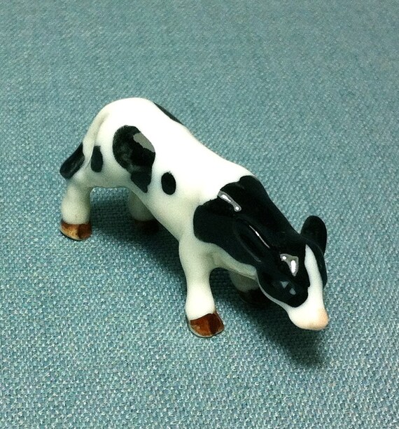 Miniature Ceramic Calf Baby Cow Animal Cute Little Tiny Small - Etsy