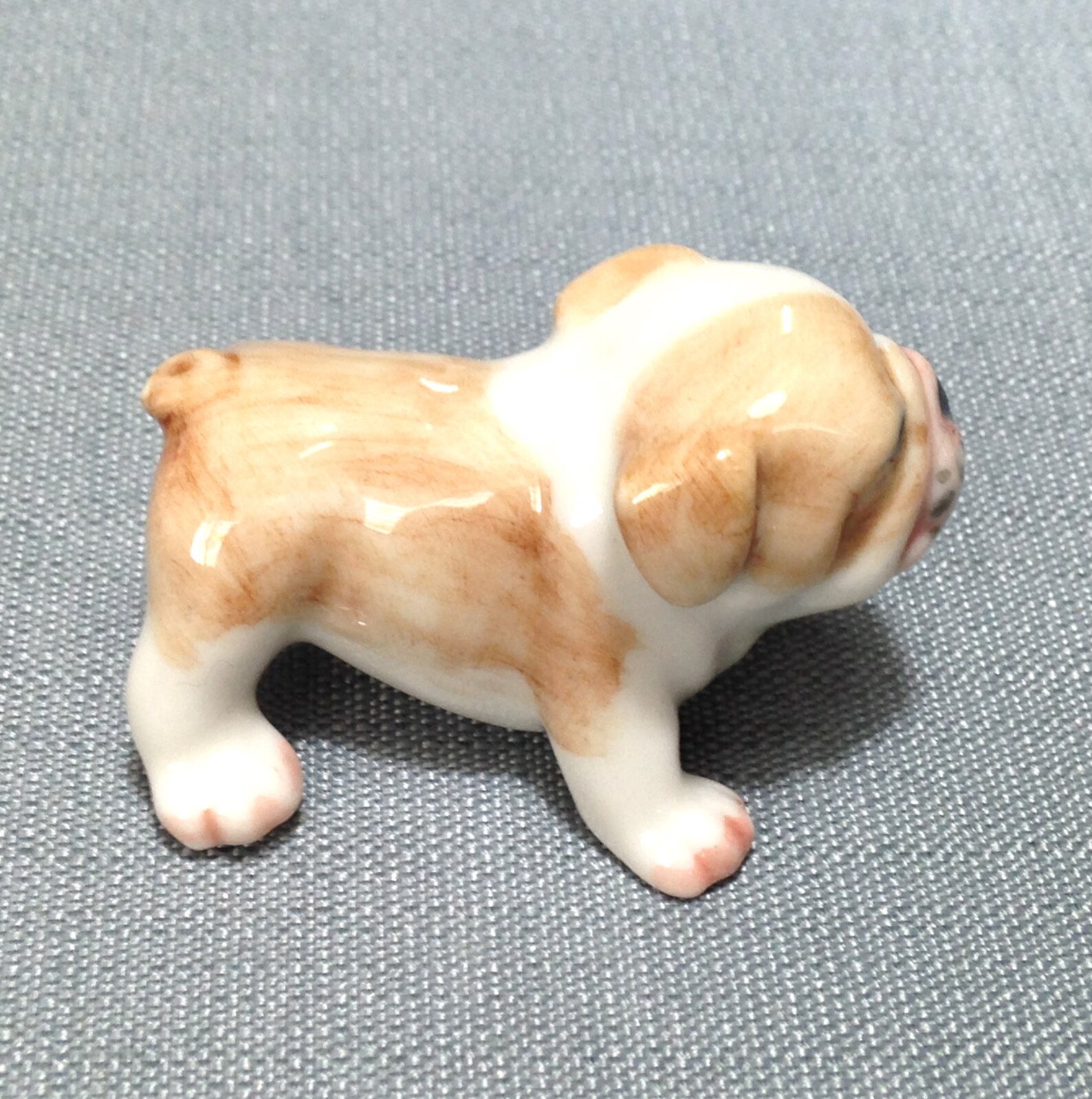 Miniature Ceramic Bulldog Animal Funny Cute Little Tiny Small | Etsy