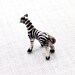 Miniature Ceramic Zebra Horse Mini Animal Cute Little Tiny - Etsy
