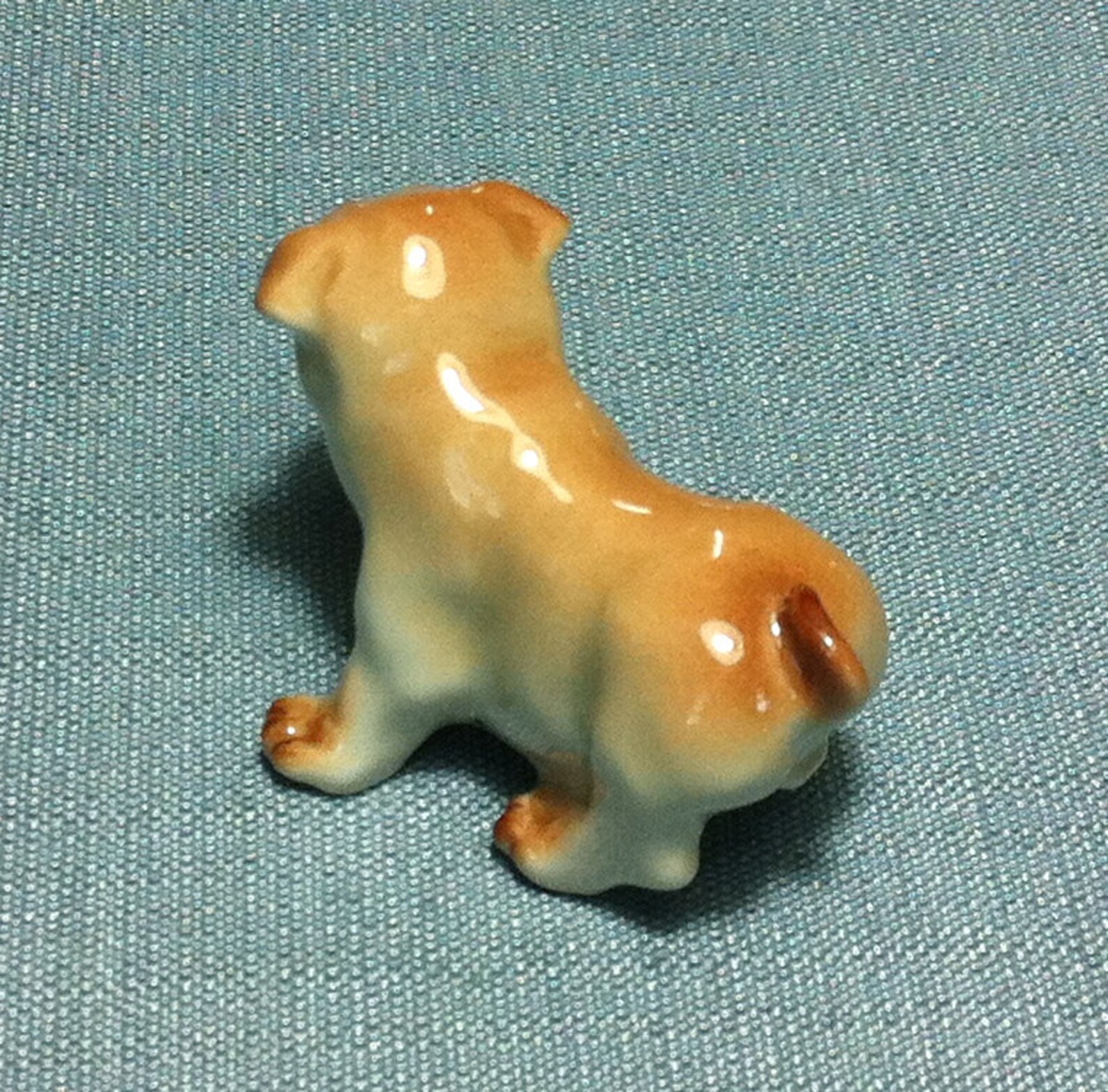 Miniature Ceramic Dog Bulldog Animal Funny Cute Little Tiny - Etsy Denmark