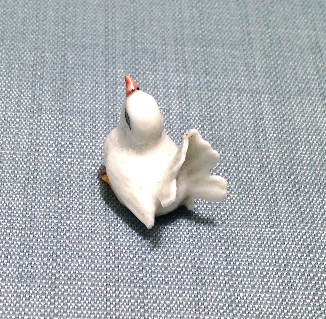 Miniature Ceramic White Dove Bird Animal Cute Little Tiny | Etsy