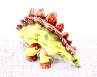 Miniature Ceramic Dinosaur Dino Mini Jurassic Animal Cute Little Tiny ...