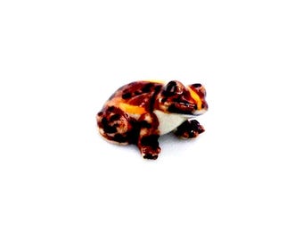 Miniature Ceramic Frog Toad Mini Baby Animal Cute Little Green Yellow ...