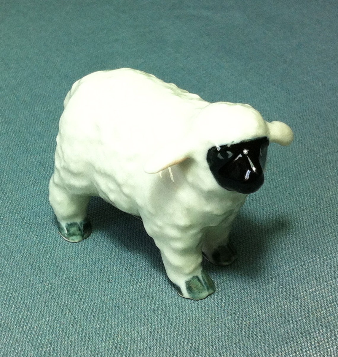 Miniature Ceramic Sheep Funny Farm Animal Cute Little Tiny - Etsy