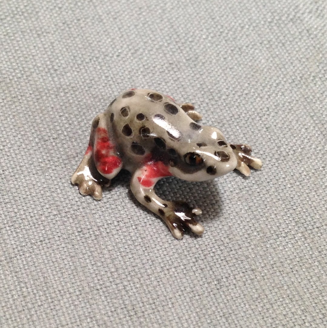 Miniature Ceramic Frog Toad Mini Baby Reptile Animal Cute - Etsy