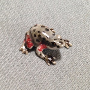 Miniature Ceramic Frog Toad Mini Baby Reptile Animal Cute - Etsy
