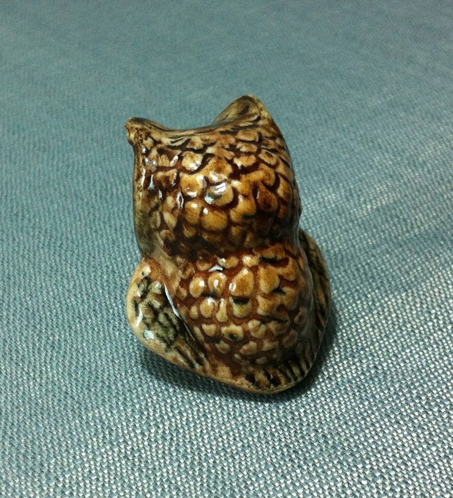Miniature Ceramic Owl Bird Night Animal Cute Funny Little Tiny - Etsy