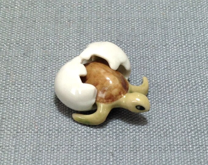 Miniature Ceramic Turtle Mini Baby Reptile Egg Animal Cute - Etsy