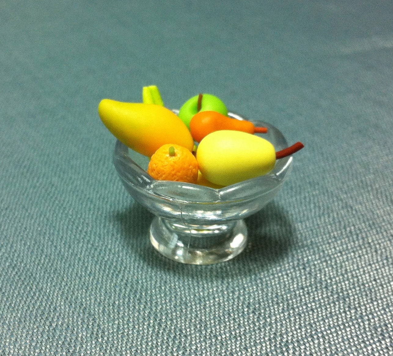 Fruit Set Miniature Dollhouse Clay Polymer 7 Fruits Banana - Etsy