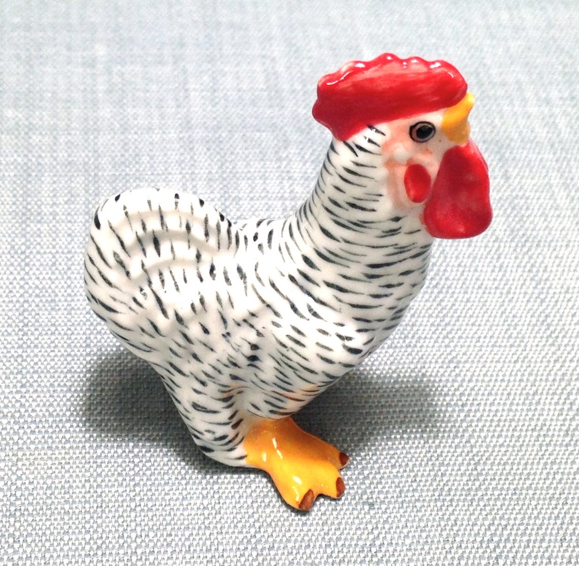 Miniature Ceramic Rooster Hen Chicken Animal Cute Little Tiny - Etsy