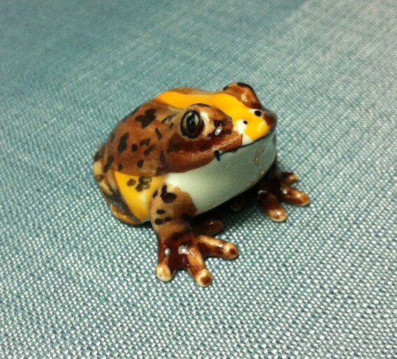 Miniature Ceramic Frog Toad Animal Cute Little Tiny Small - Etsy
