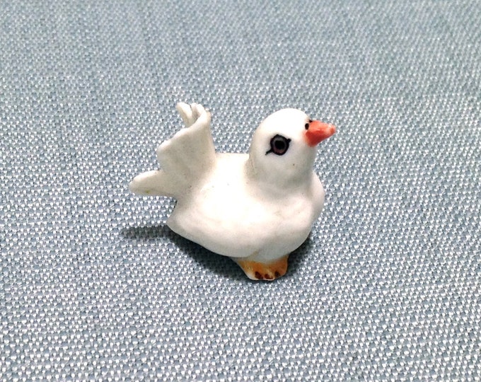 Miniature Ceramic White Dove Bird Animal Cute Little Tiny - Etsy