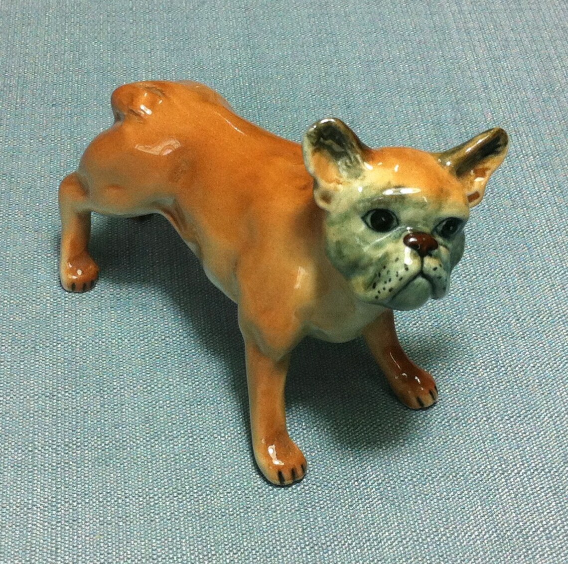 Miniature Ceramic Dog French Bulldog Animal Funny Cute Little | Etsy