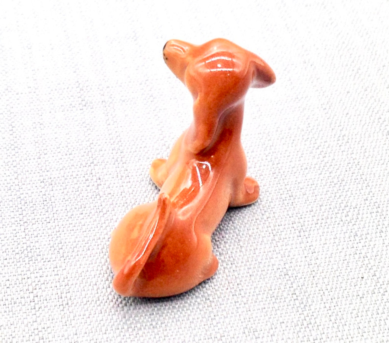 Miniature Ceramic Dog Dachshund Animal Cute Little Tiny Small - Etsy