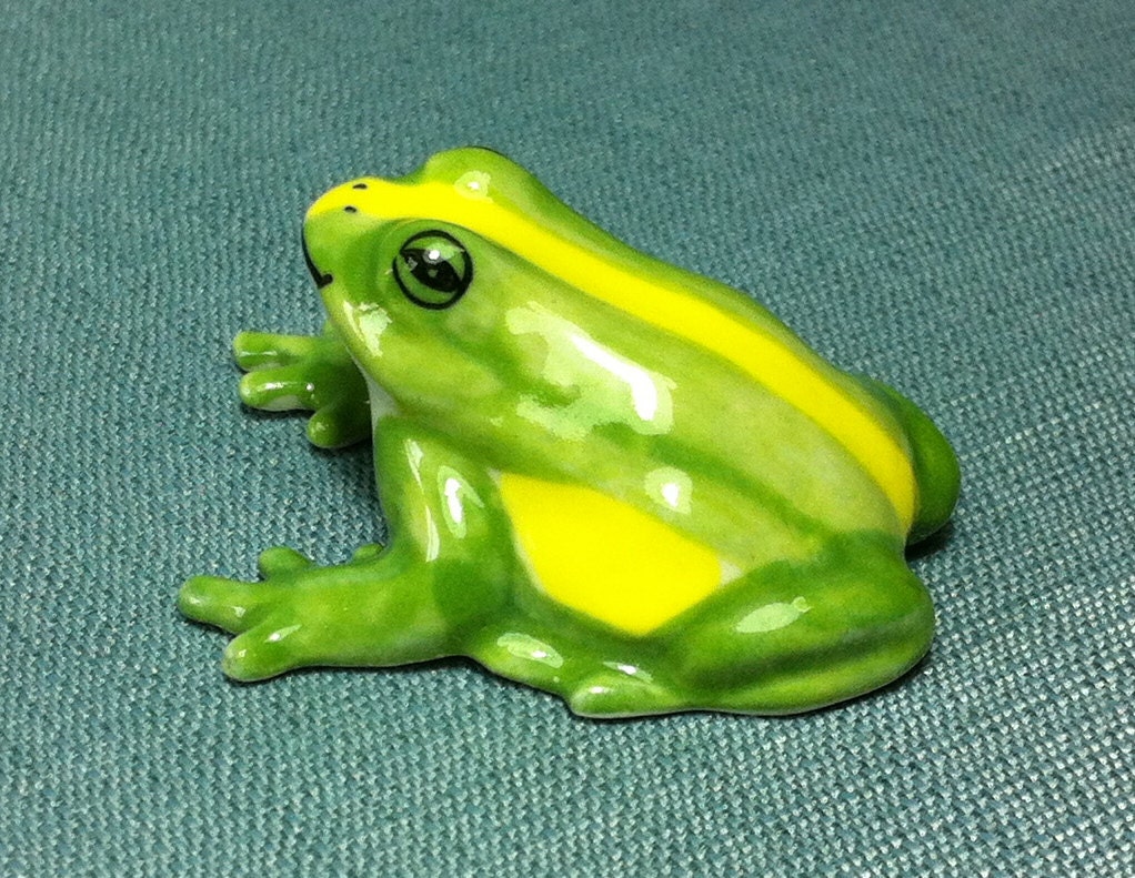 Miniature Ceramic Frog Toad Animal Cute Little Tiny Small - Etsy
