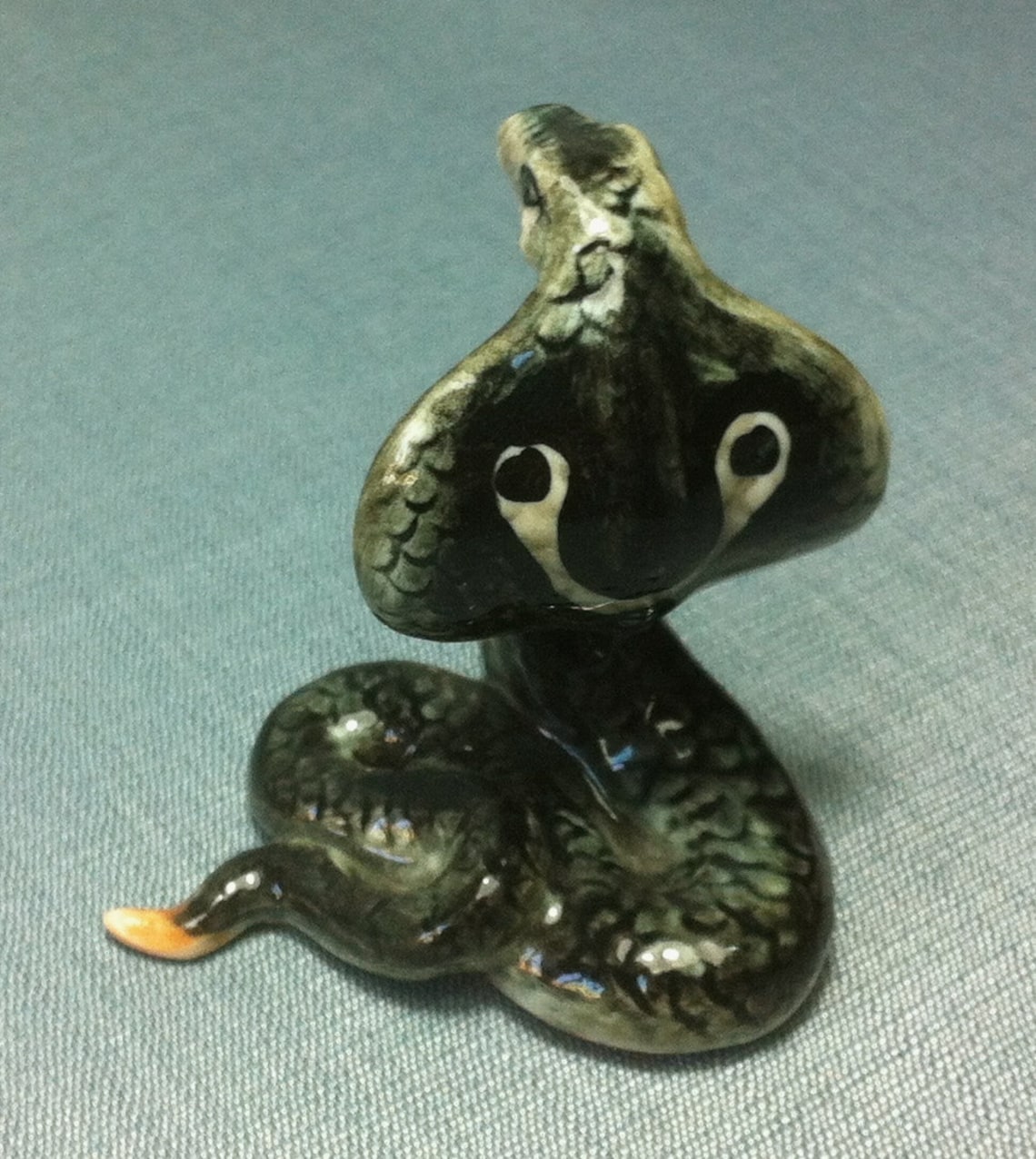 Miniature Ceramic King Cobra Snake Reptile Animal Cute Tiny | Etsy