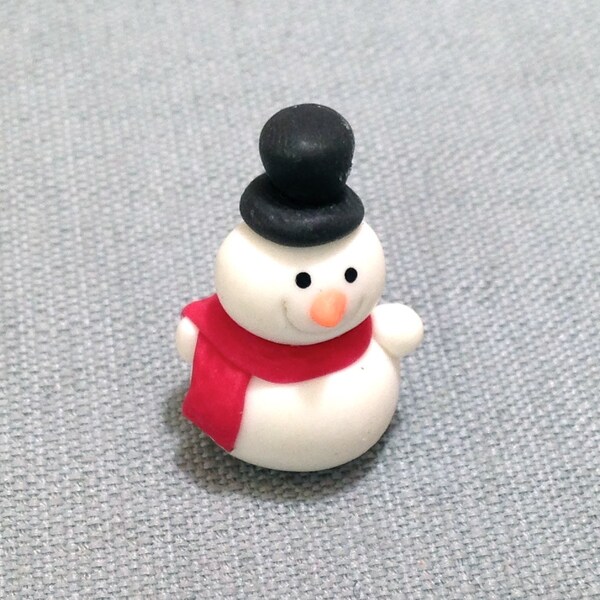 Polymer Clay Snowman - Etsy