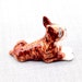 Miniature Ceramic Brindle Boxer Sitting Dog Animal Cute Little White ...