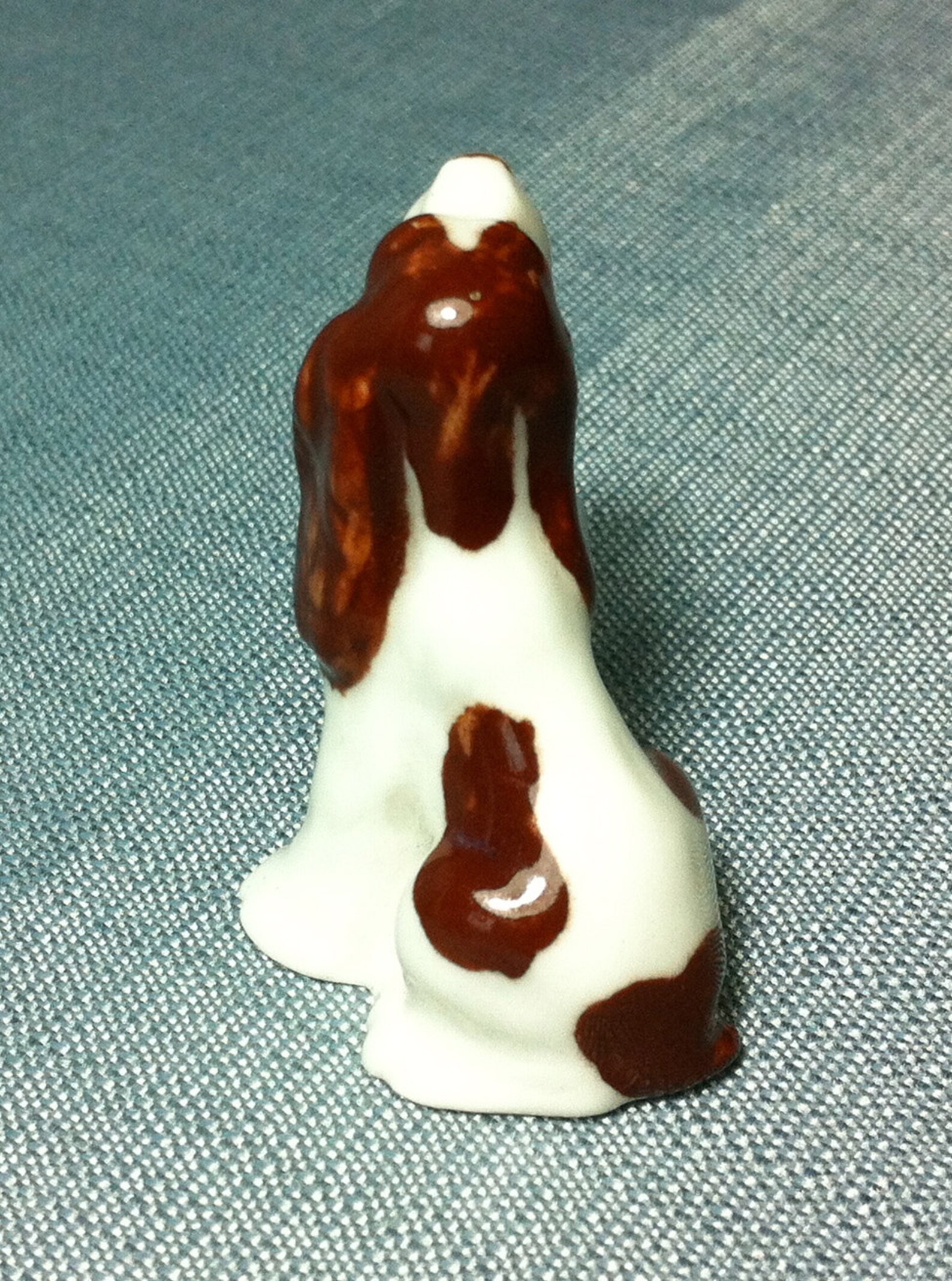 Miniature Ceramic Cocker Spaniel Dog Sitting Animal Cute | Etsy