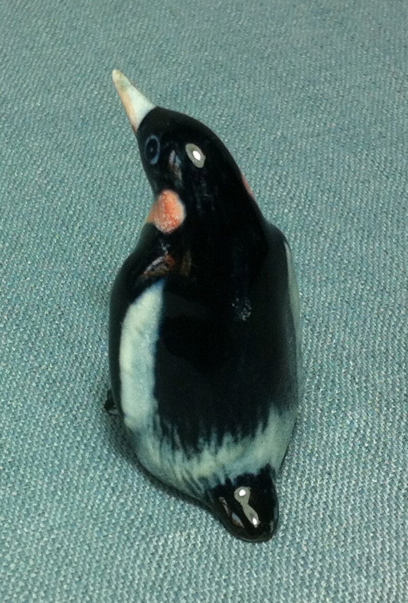 Miniature Ceramic Penguin Auk Bird Animal Cute Little Tiny - Etsy