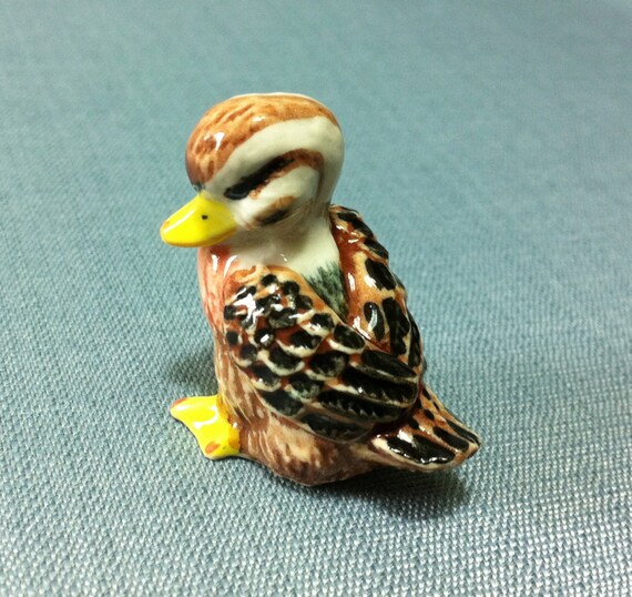 Miniature Ceramic Duck Bird Animal Cute Little Tiny Baby Small | Etsy