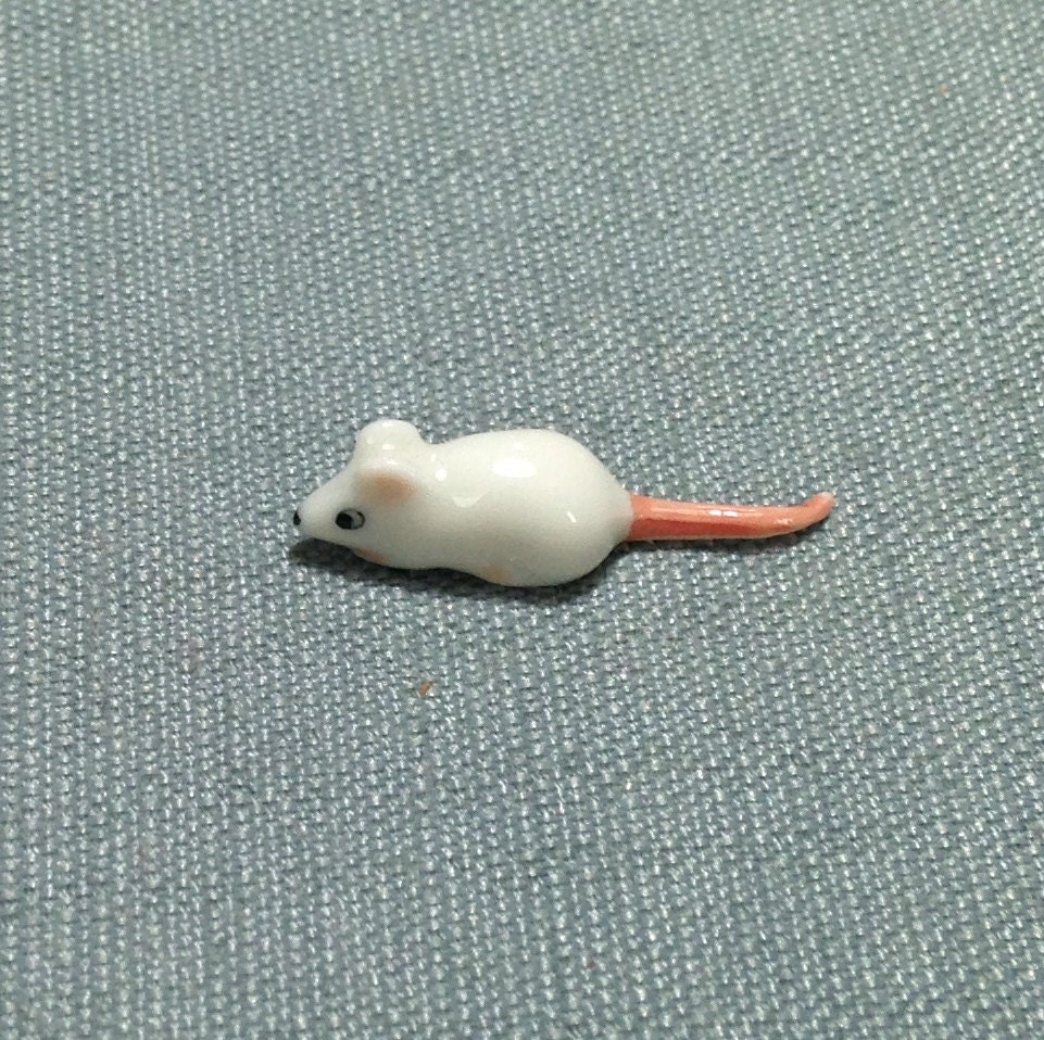 Miniature Ceramic Rat Mouse Animal Cute Little Tiny Small - Etsy