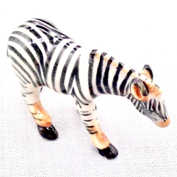 Ceramic Zebra Figurine - Etsy