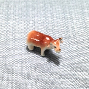 Miniature Ceramic Cow Mini Farm Animal Cute Little Tiny Small | Etsy