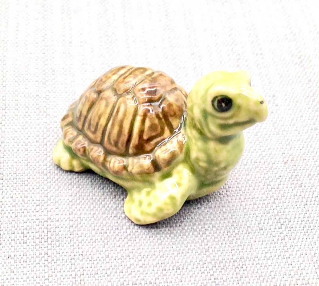 Miniature Ceramic Turtle Reptile Sea Animal Cute Little Tiny Small ...