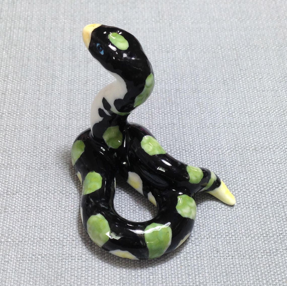 Miniature Ceramic Snake Reptile Mini Animal Cute Little Small - Etsy